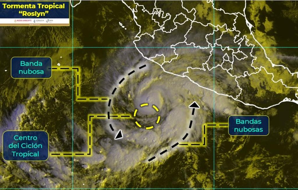 Se fortalece la tormenta tropical “Roslyn” en el Pacífico mexicano | Notisistema