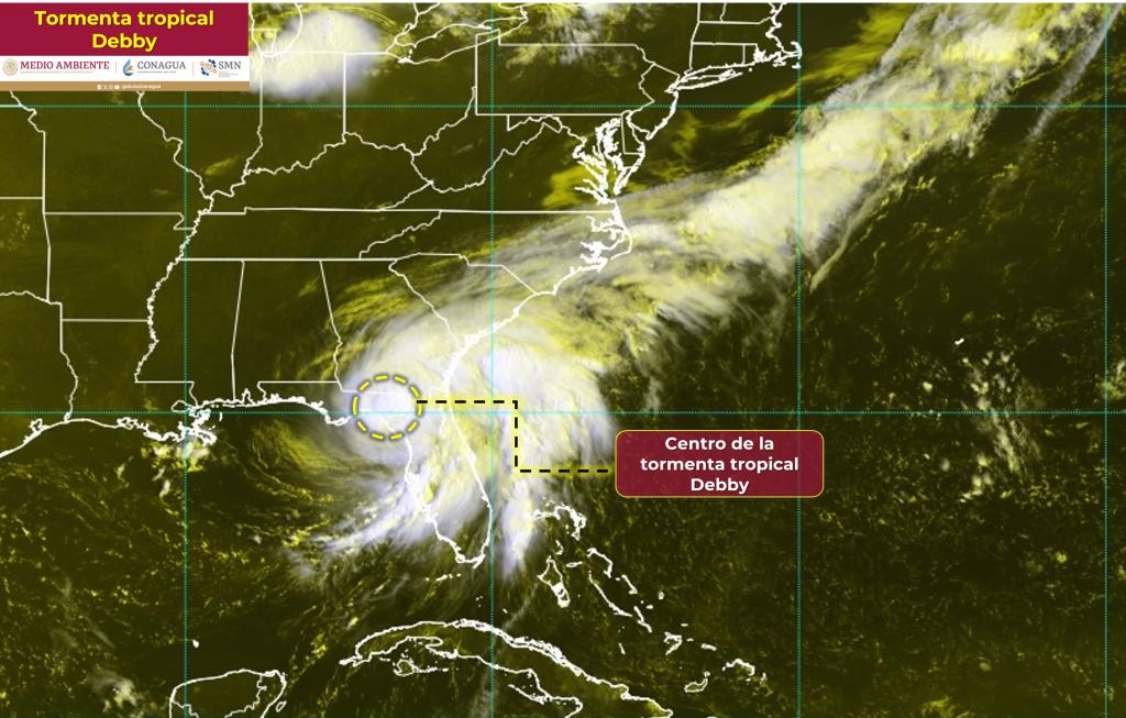 “Debby” se debilita a tormenta tropical | Notisistema