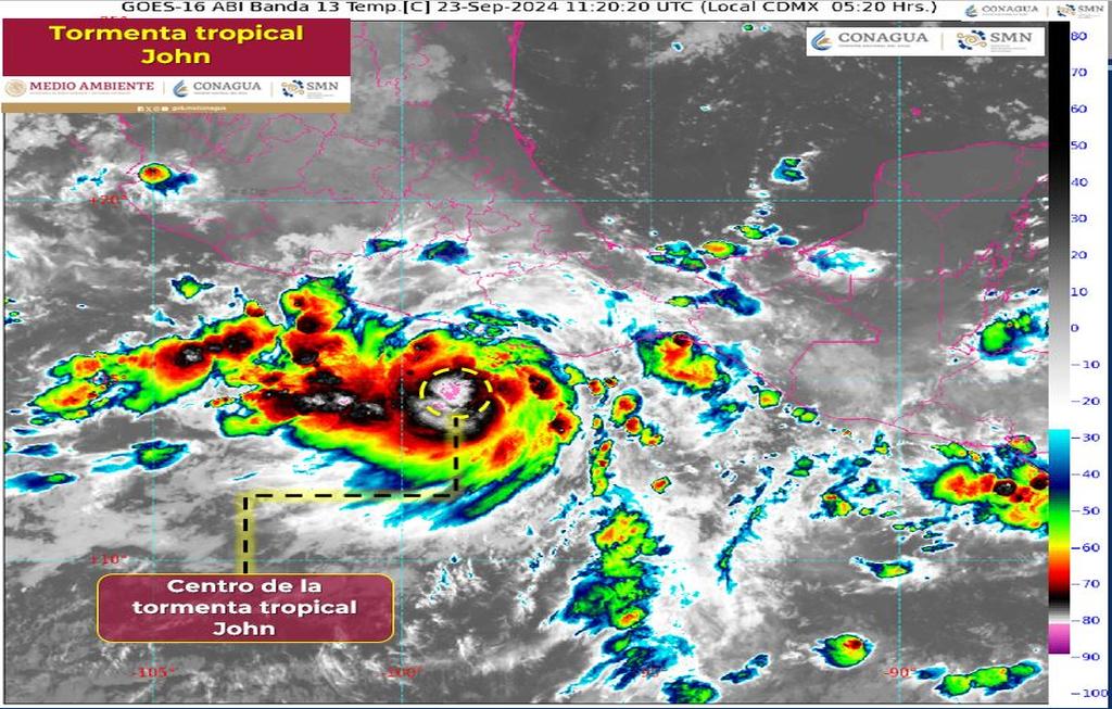 Se forma la tormenta tropical “John” cerca de Oaxaca | Notisistema