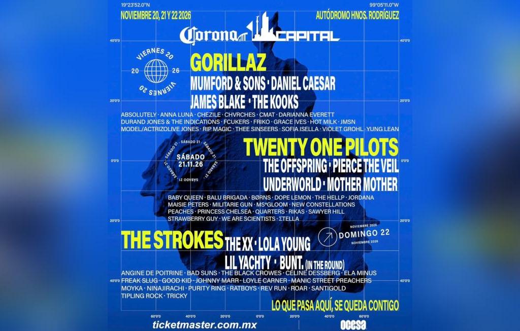 Revelan Cartel Oficial Del Corona Capital 2026 Notisistema